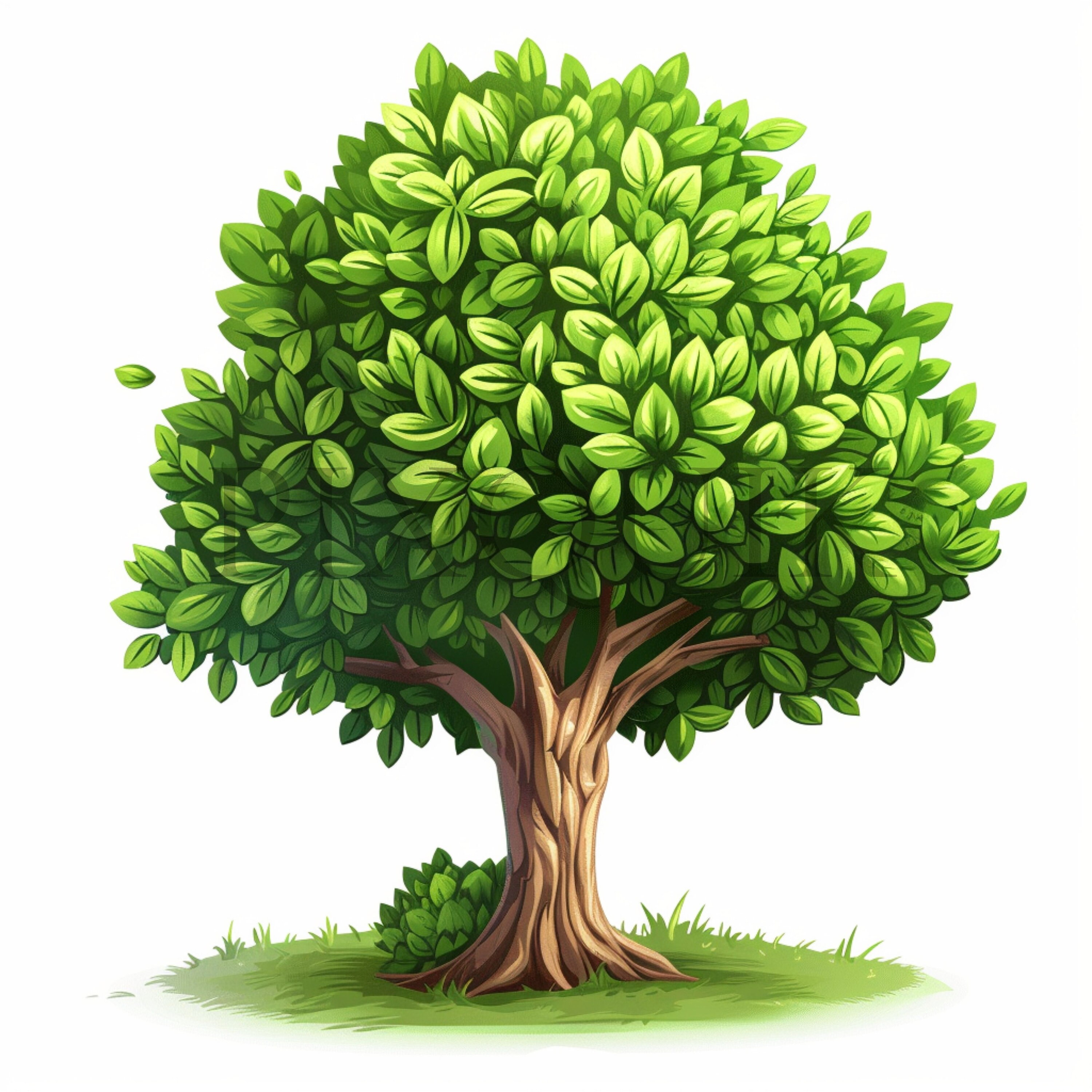 Poplar Tree Clipart | High-quality JPG Illustrations (digital Download ...