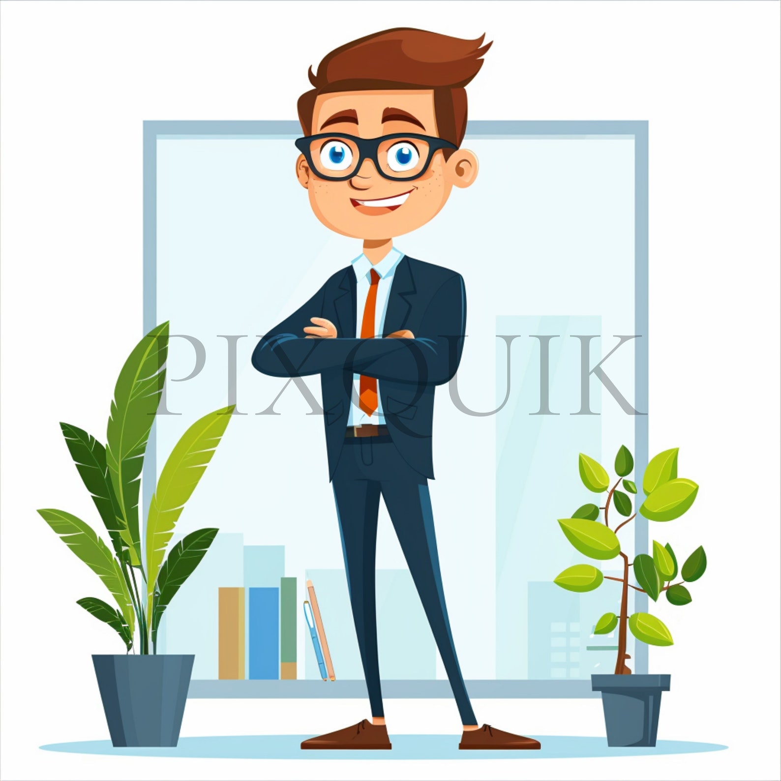 Entrepreneur Clipart | Business People Illustrations (JPG, Instant ...