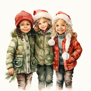 Holiday Children Clipart | 10 High Quality Jpgs | Digital Download ...