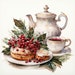 Holiday Tea Clipart 10 High Quality Jpgs Digital Download Christmas Tea ...