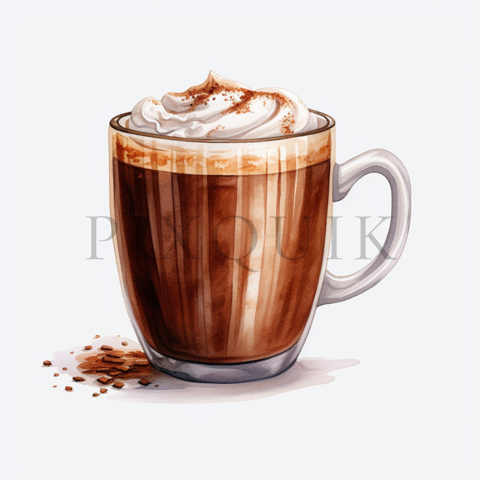 Hot Chocolate Mug Clipart | High Quality Jpgs (digital Download) - Etsy