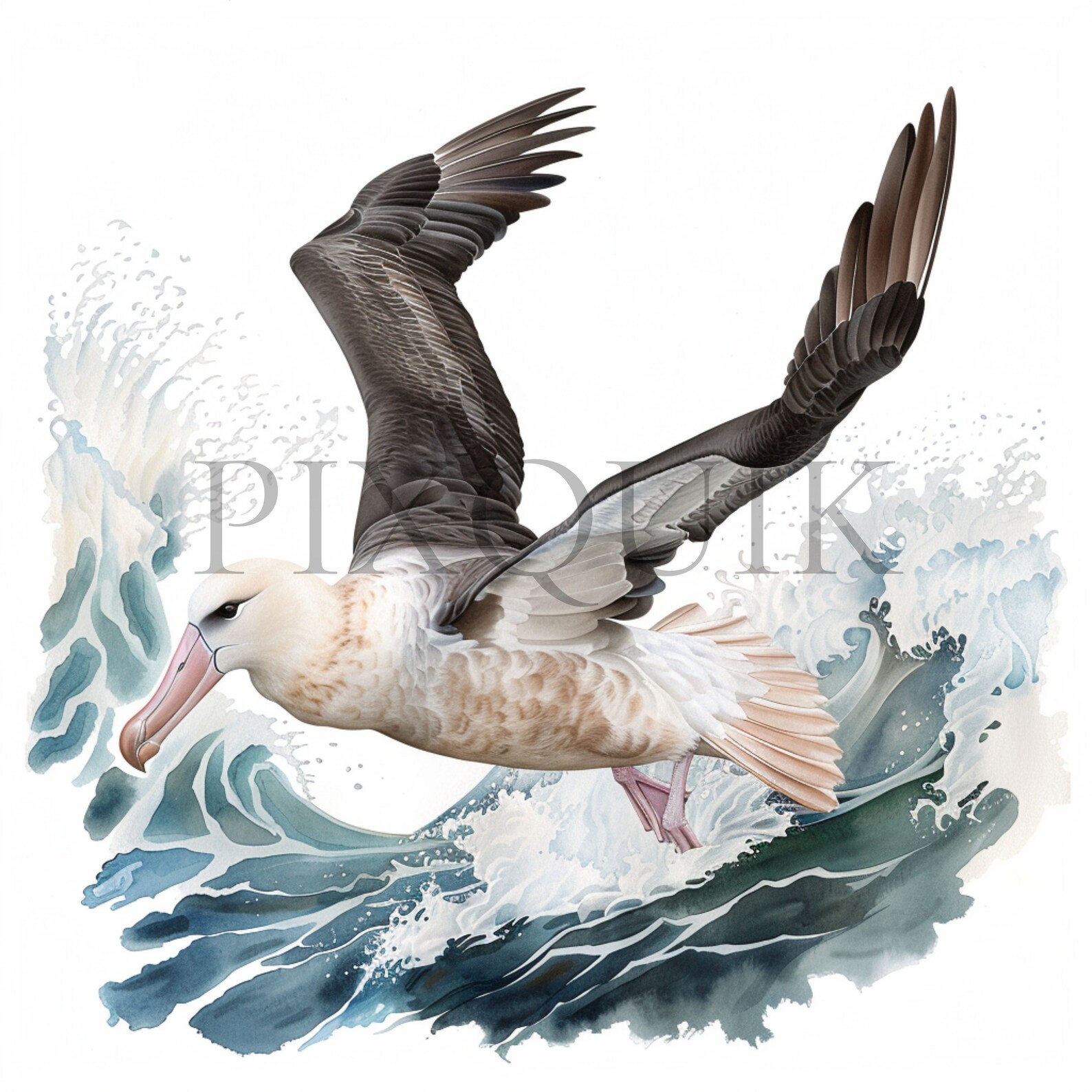 Watercolor Albatross Clipart | Bird Digital Art (10 JPG) - Etsy