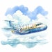 Watercolor Airplane Clipart 10 High Quality Jpgs Airplane Clip Art ...