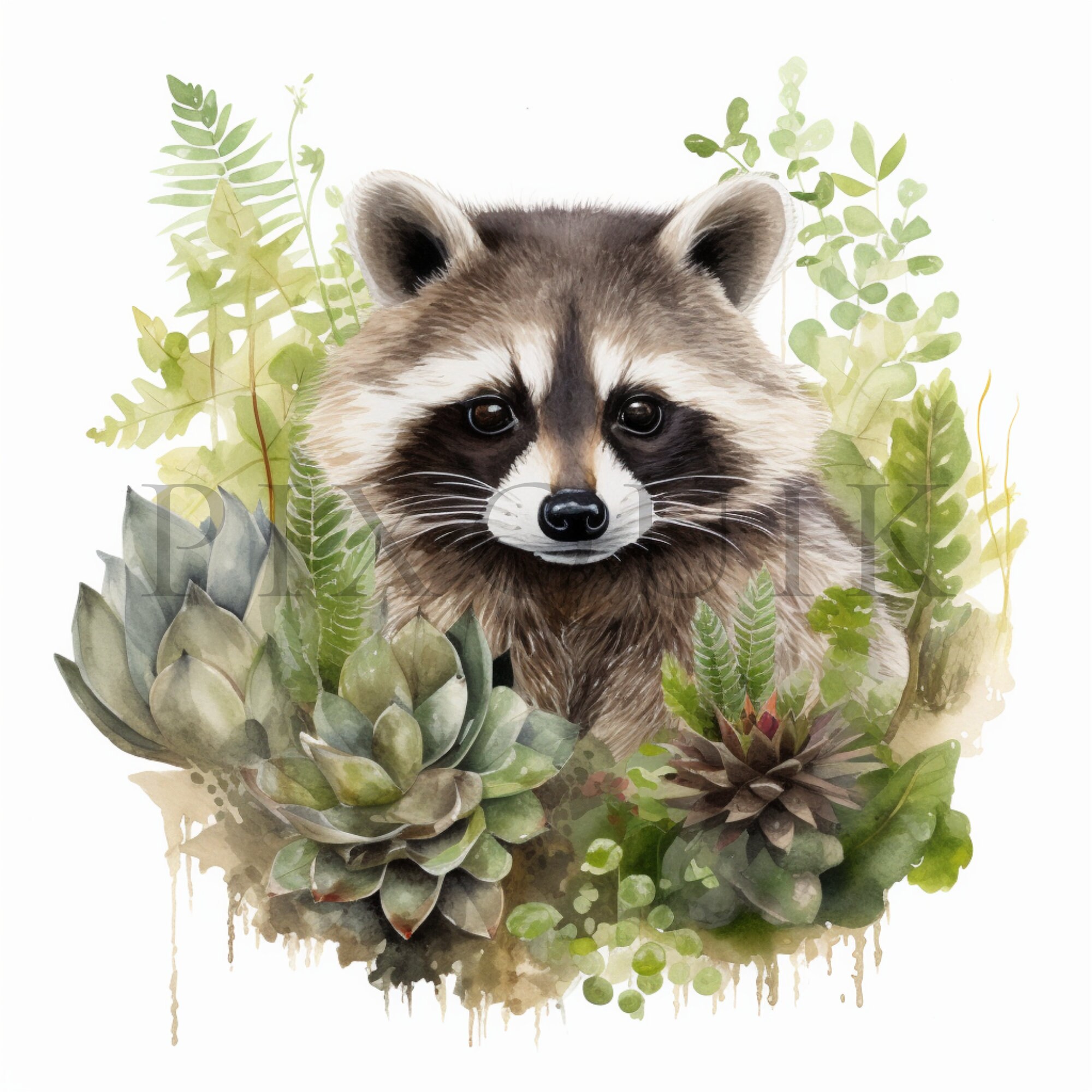 Raccoon Bundle Raccoon Clipart Raccoon 10 High Quality Jpgs Animal ...