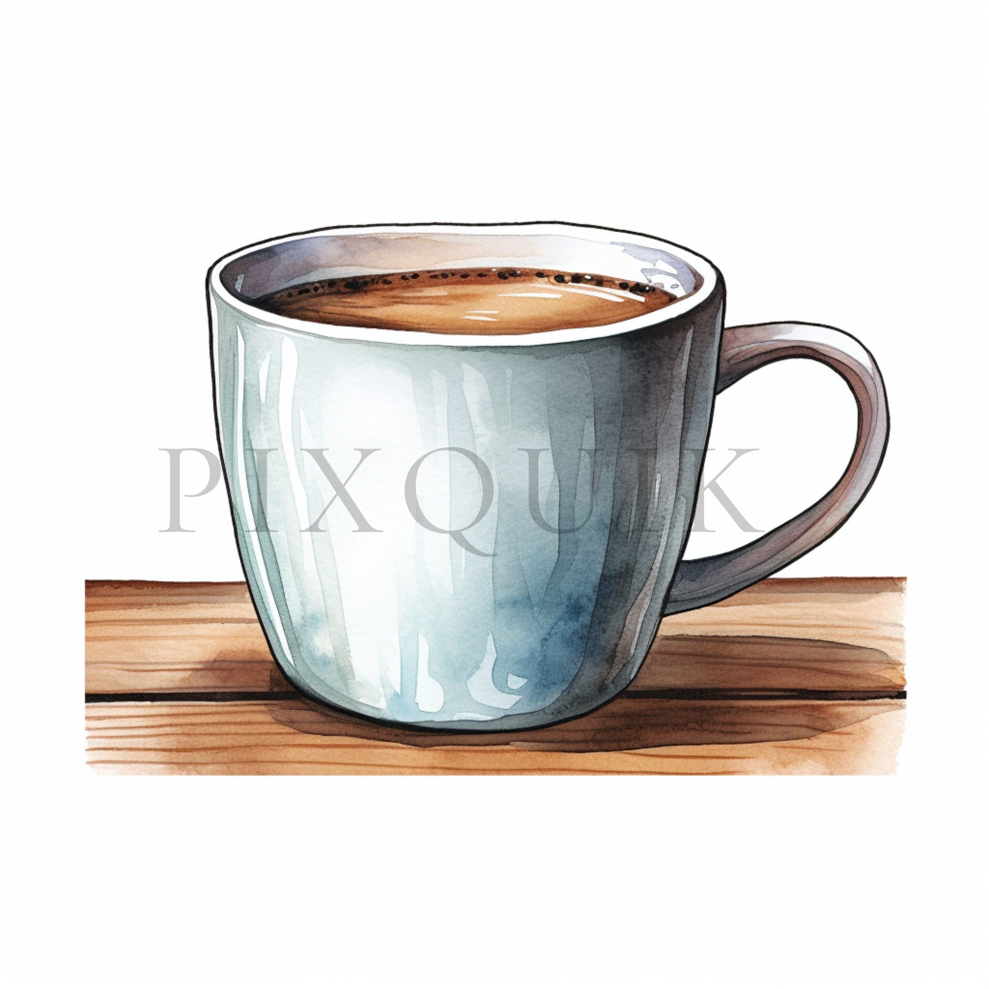 Watercolor Coffee Cup Clipart | 10 High Quality Jpgs | Digital Download ...