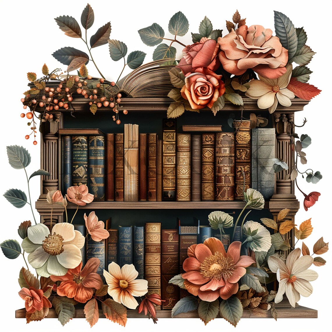 Watercolor Library Books Clipart 10 High Quality Jpgs Library Clipart ...