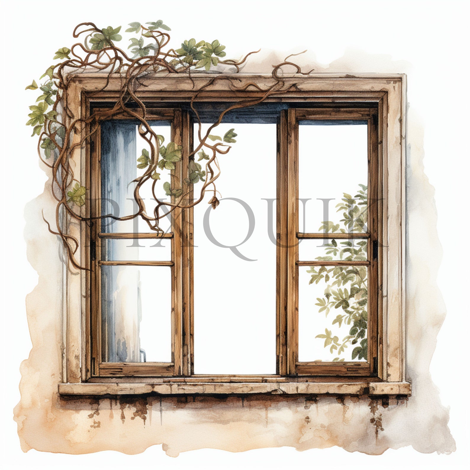 Old Window Clipart 10 High Quality Jpgs Vintage Wooden Window Rustic ...