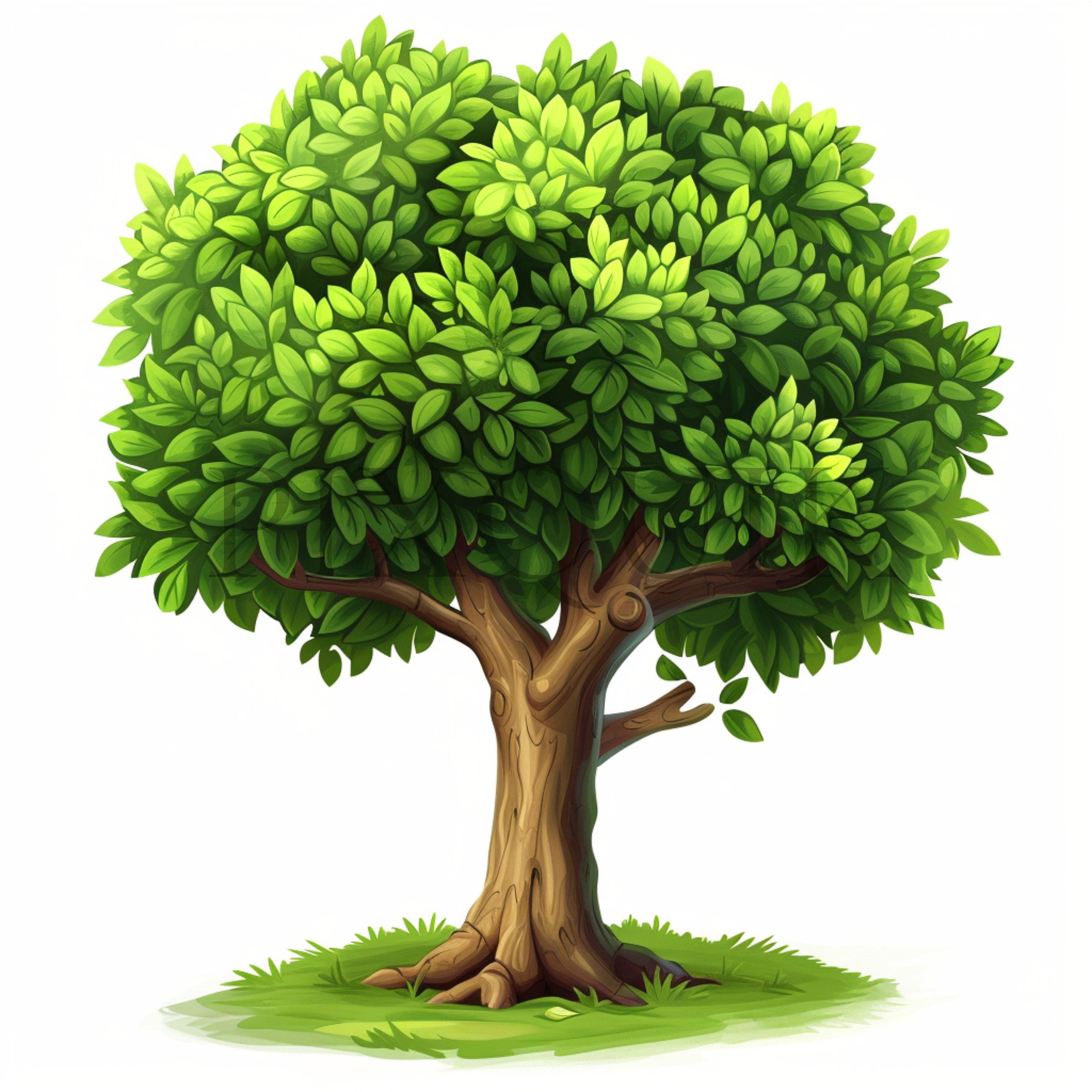 Poplar Tree Clipart | High-quality JPG Illustrations (digital Download ...