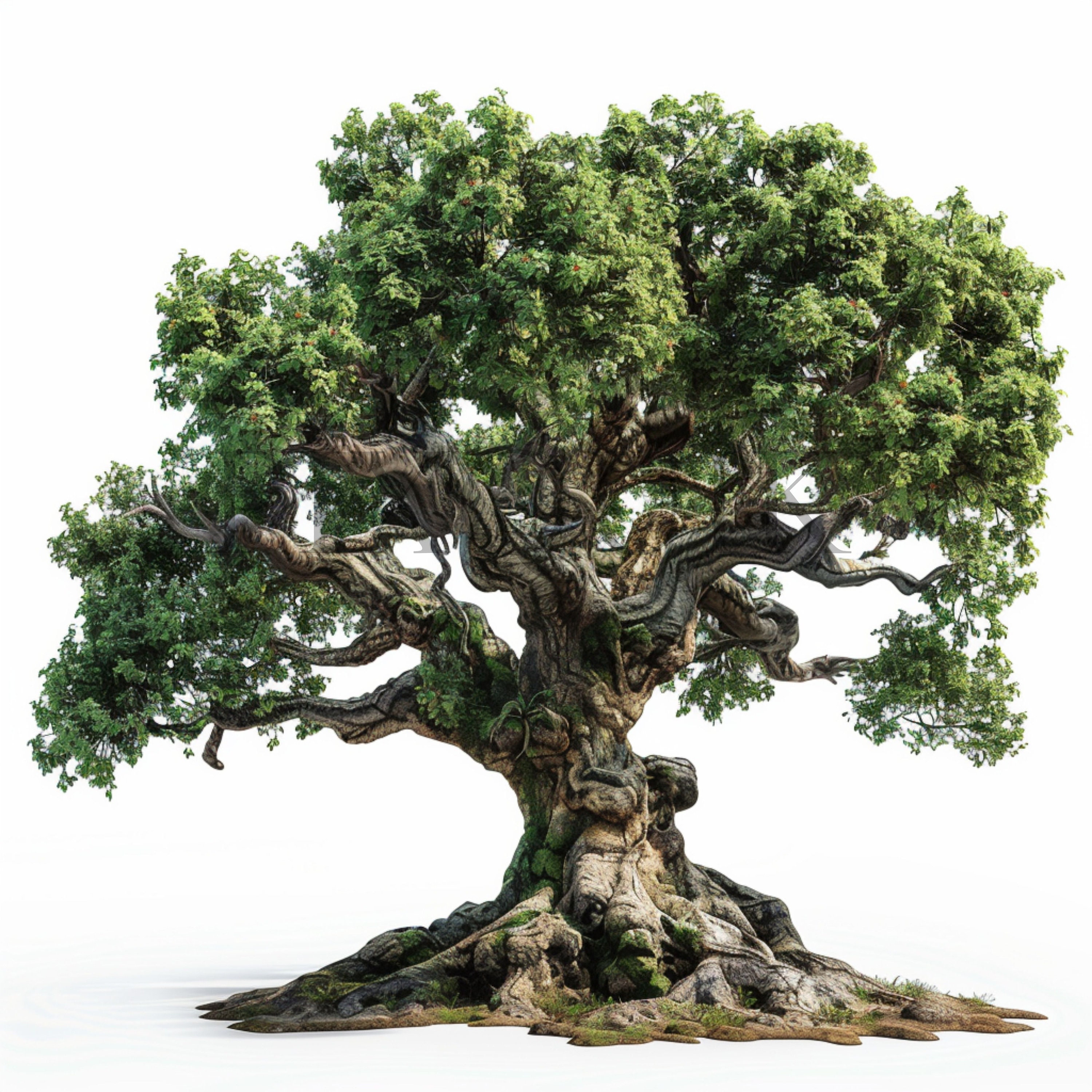 Watercolor Oak Tree Clipart 10 High-quality Jpg's Oak Tree Images Tree ...