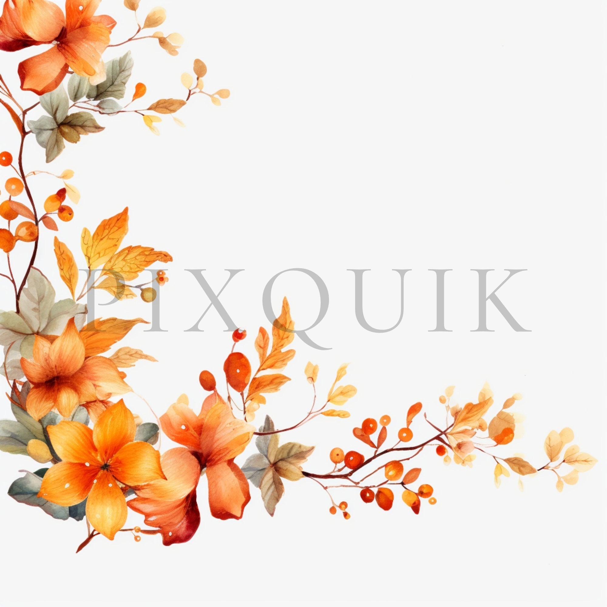 Autumn Border Clipart 10 High Quality Jpgs Digital Download Autumn ...
