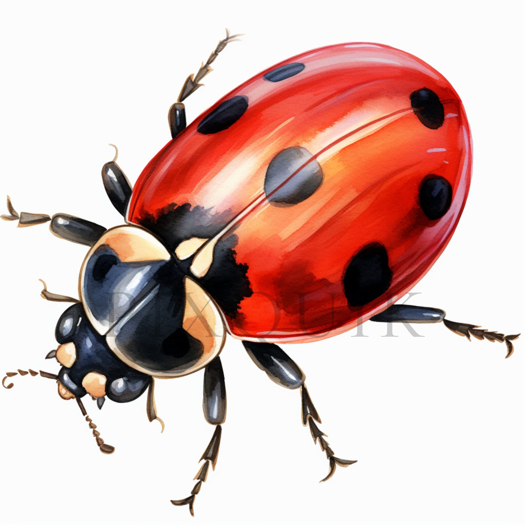 Ladybug Clipart 10 High Quality Jpgs Digital Download Ladybug Digital ...