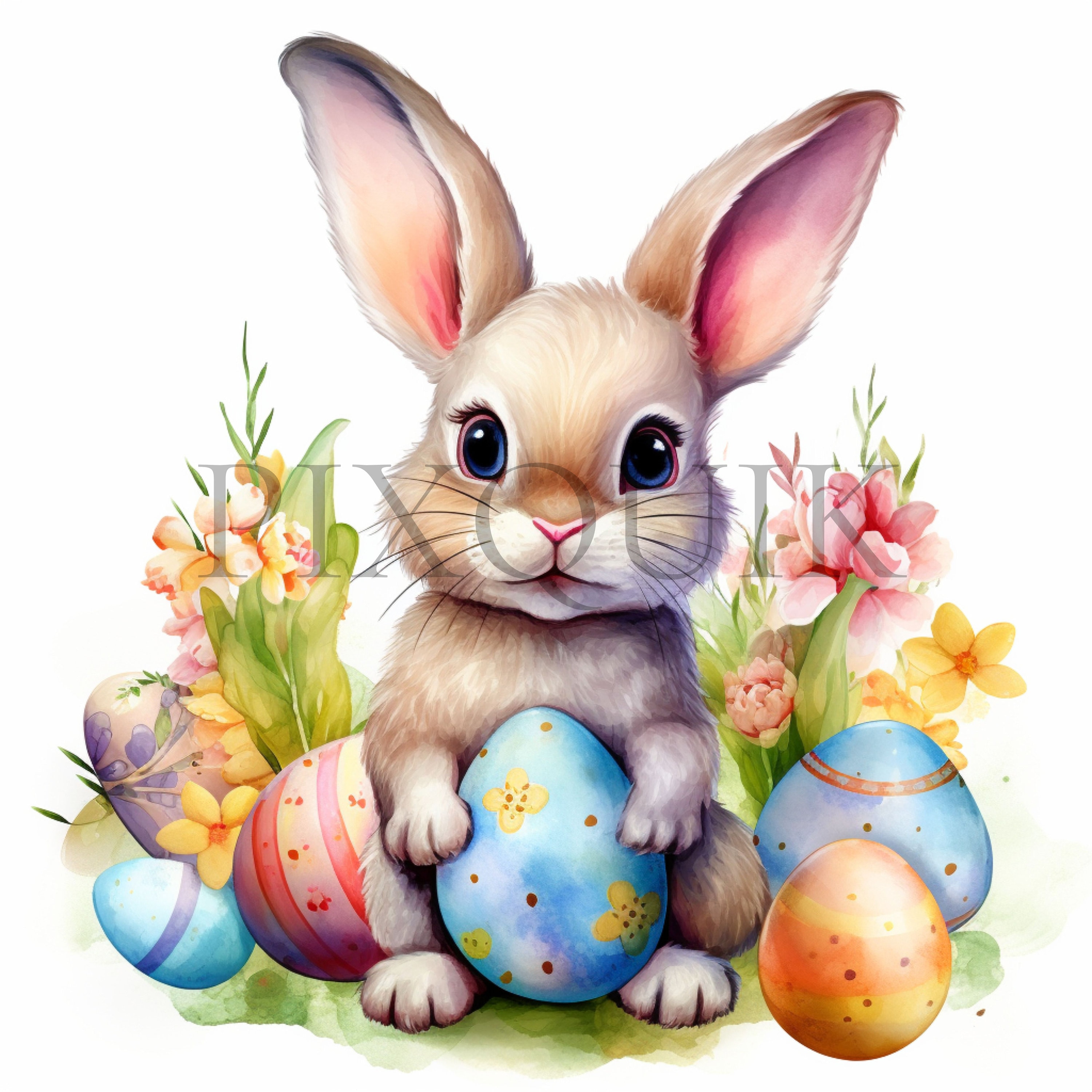 Easter Bunny Clipart 10 High Quality Jpgs Spring Clipart Easter Clipart ...