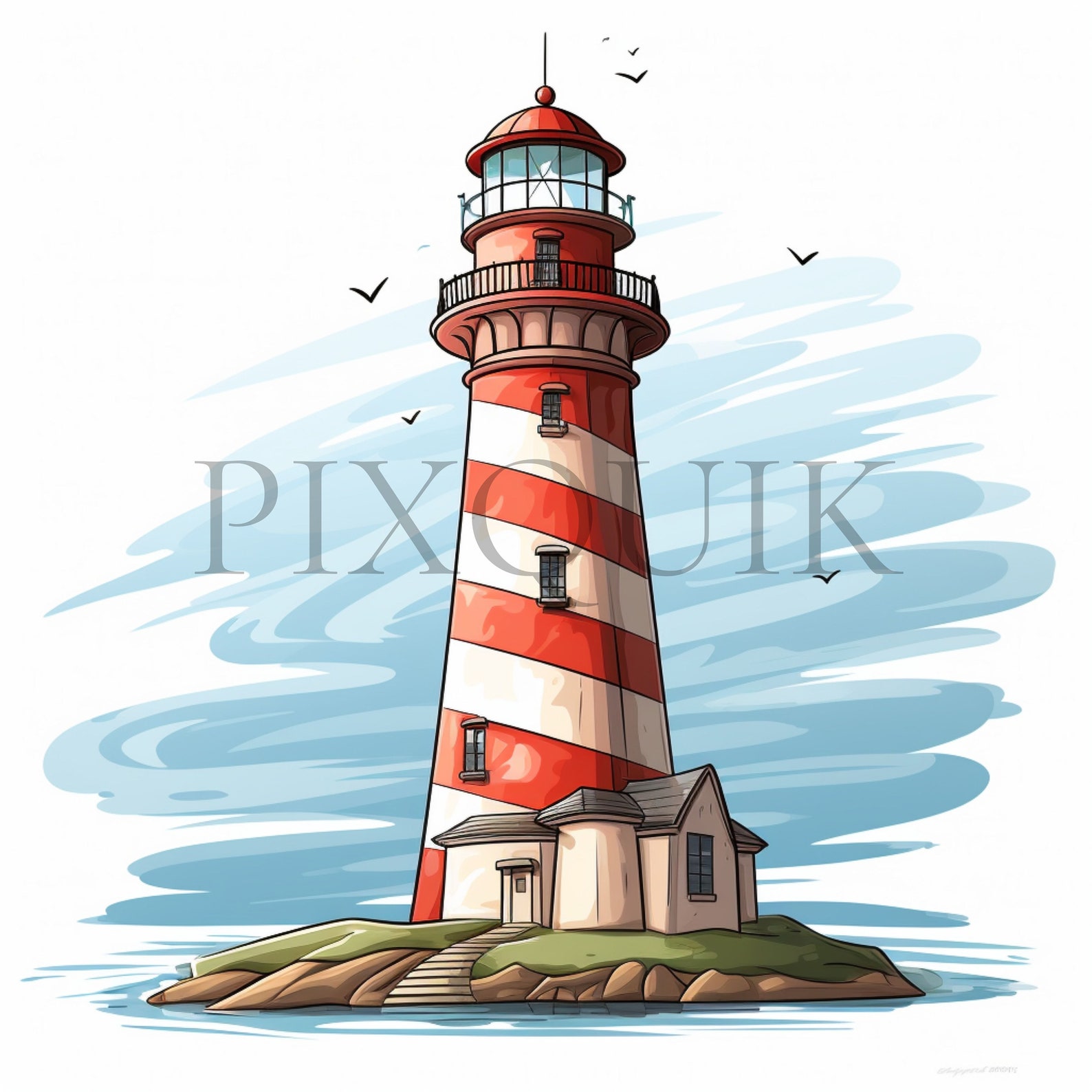 Lighthouses Clipart High Quality JPG Commercial Use, Papercraft ...