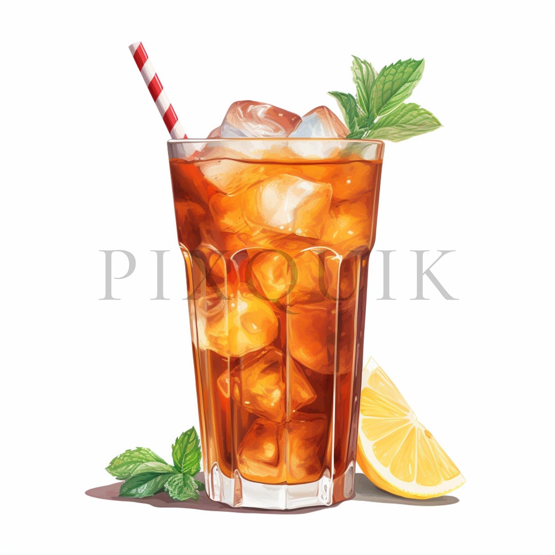 Iced Tea Clipart | 10 High Quality Jpgs | Digital Download | Iced Tea ...