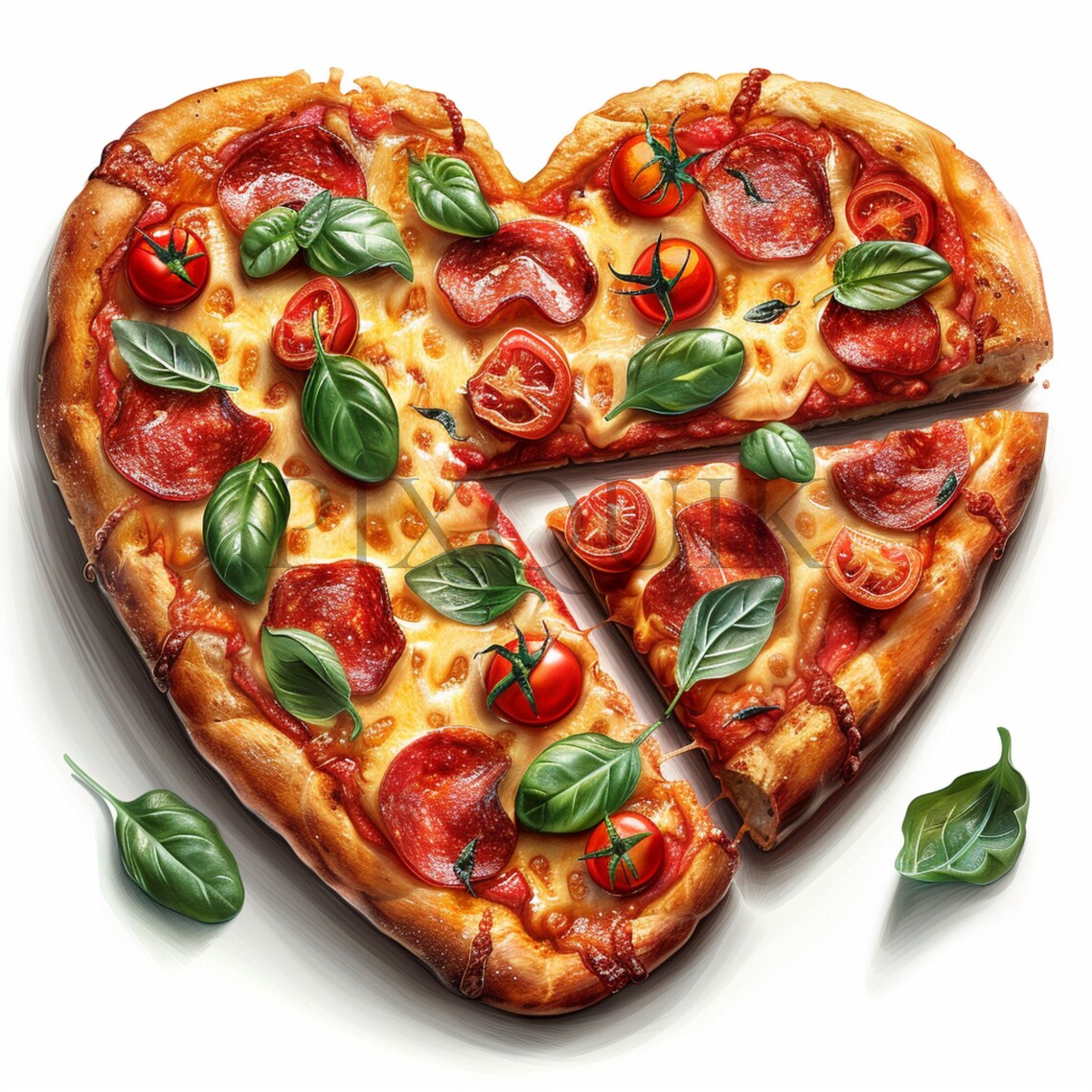 Heart Pizza Clipart 10 High Quality Jpgs Food Clipart Tomato Pizza ...