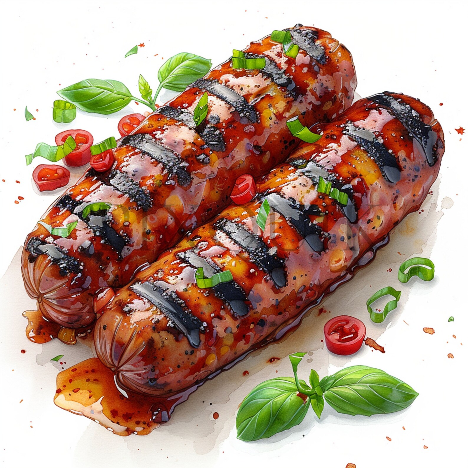 Watercolor Corn Dog Clipart 10 High-quality Jpgs Corndog Clipart Set ...