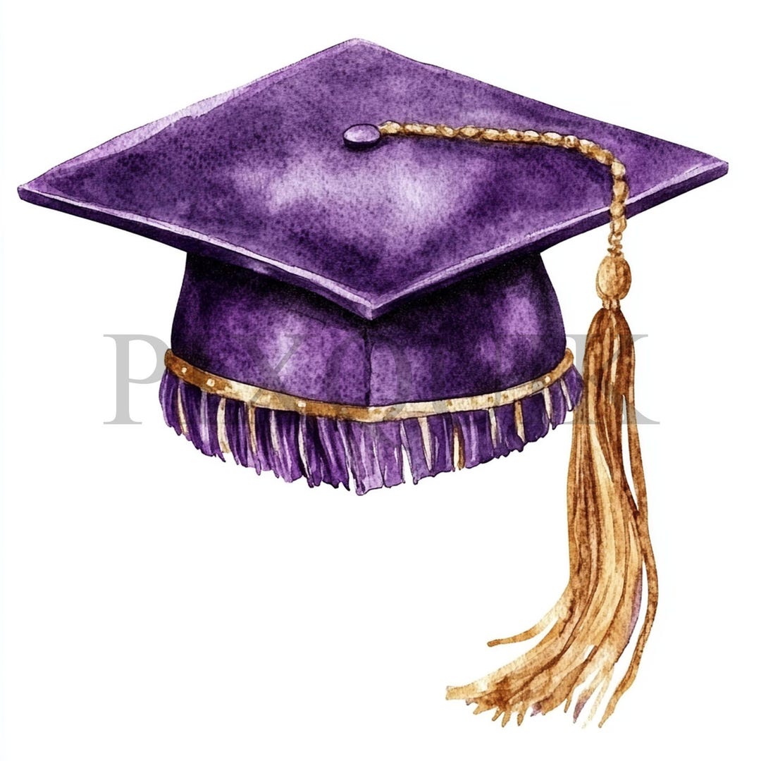Graduation Cap Clipart | 10 Jpg's Files | Card Making | Digital Paper ...