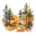Autumn Forest Clipart | 10 High Quality Jpgs | Digital Download | Fall ...