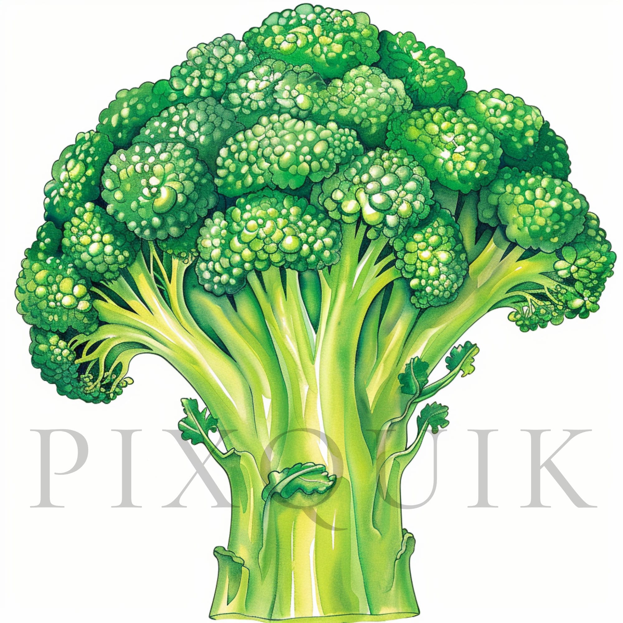 Broccoli Clipart 10 High Quality Jpgs Digital Download Card Making ...