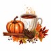 Pumpkin Spice Coffee Clipart | Fall Vector Art (digital Download) - Etsy