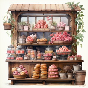 Kawaii Bakery Clipart | 10 High Quality Jpgs | Instant Digital Download ...
