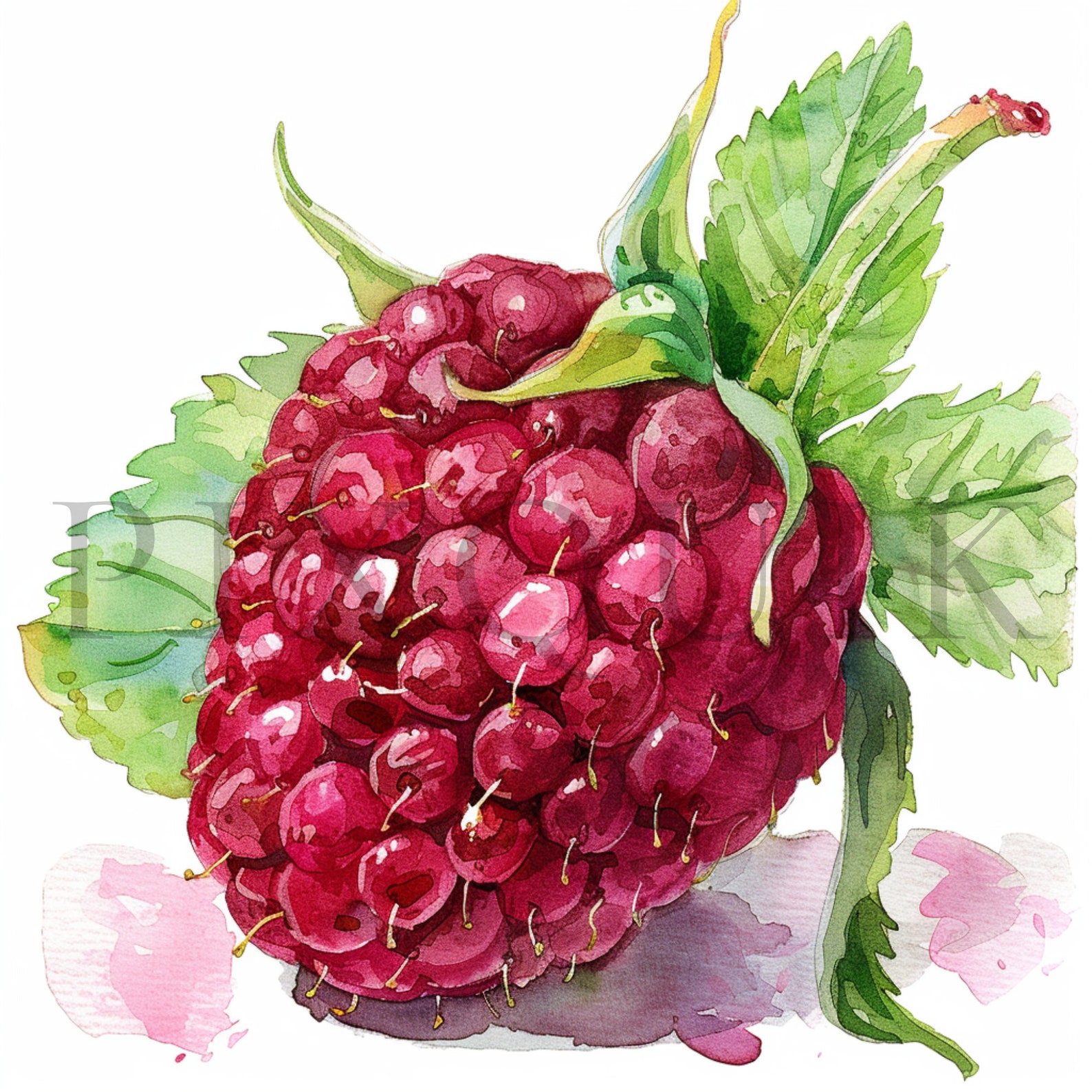 Raspberry Clipart | 10 High Quality Jpgs | Digital Download | Raspberry ...