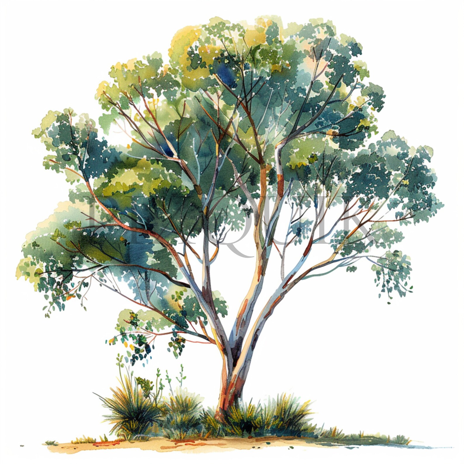 Gum Tree Clipart Tree Clipart 10 High Quality JPG Gum Tree Illustration ...
