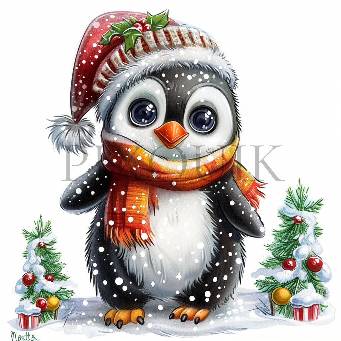 Winter Penguin Clipart 10 High Quality Jpgs Printable Penguin Clipart ...