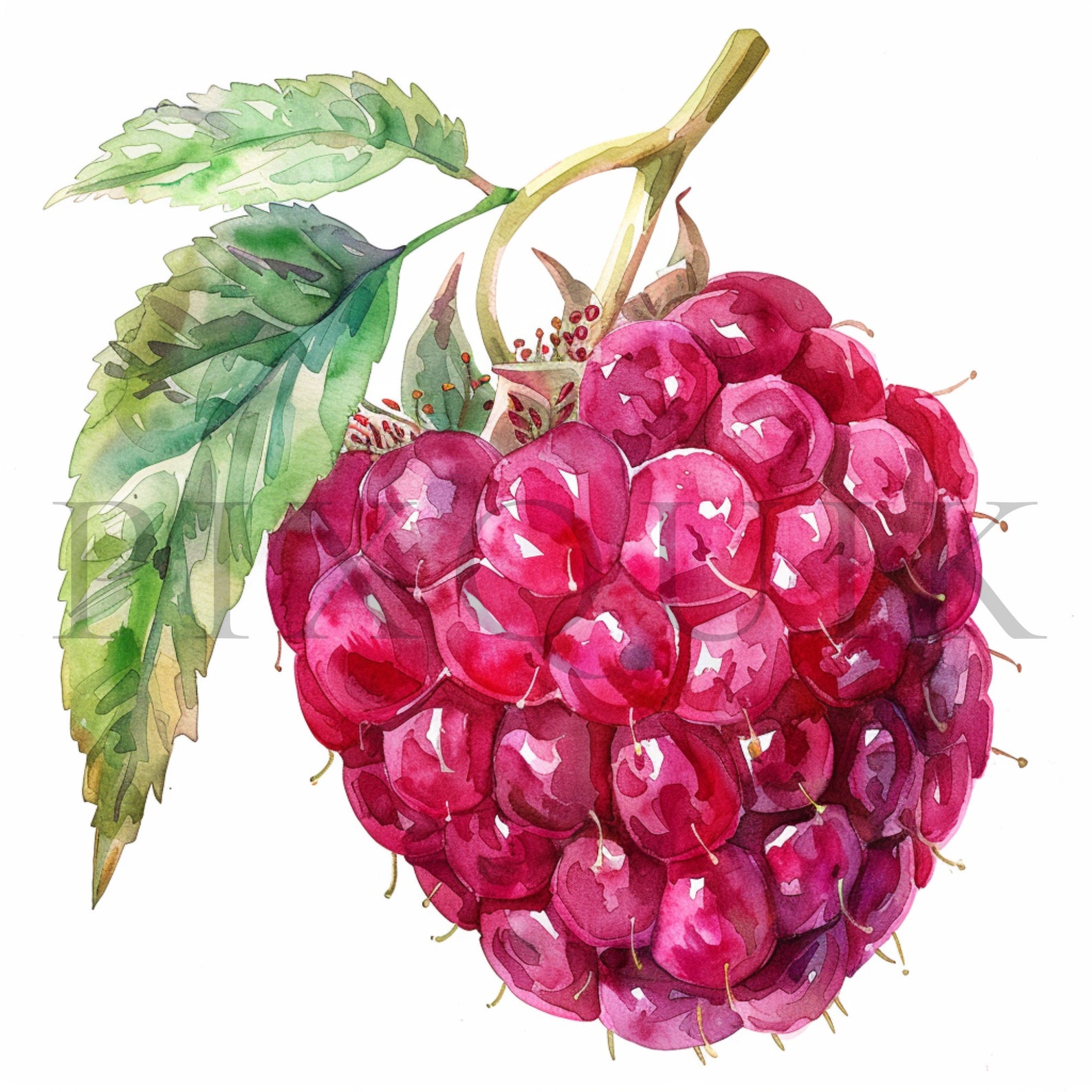 Raspberry Clipart | 10 High Quality Jpgs | Digital Download | Raspberry ...