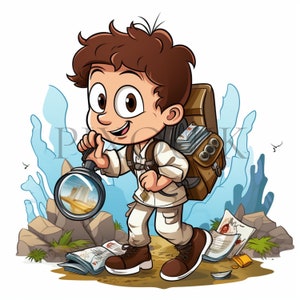 Explore Clipart | Explorer Clipart | Watercolor Explorer Clipart | 10 ...