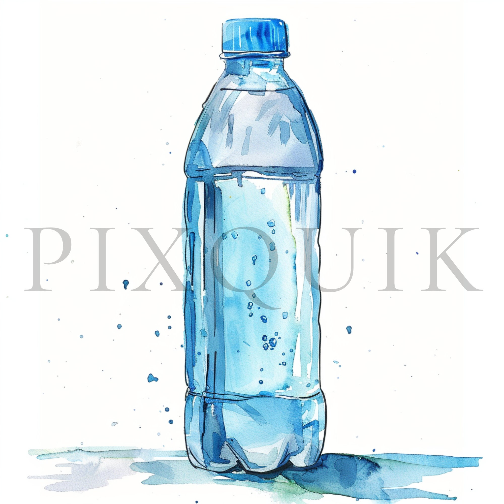 Water Bottle Clipart 10 High Quality Jpgs Instant Digital Download ...