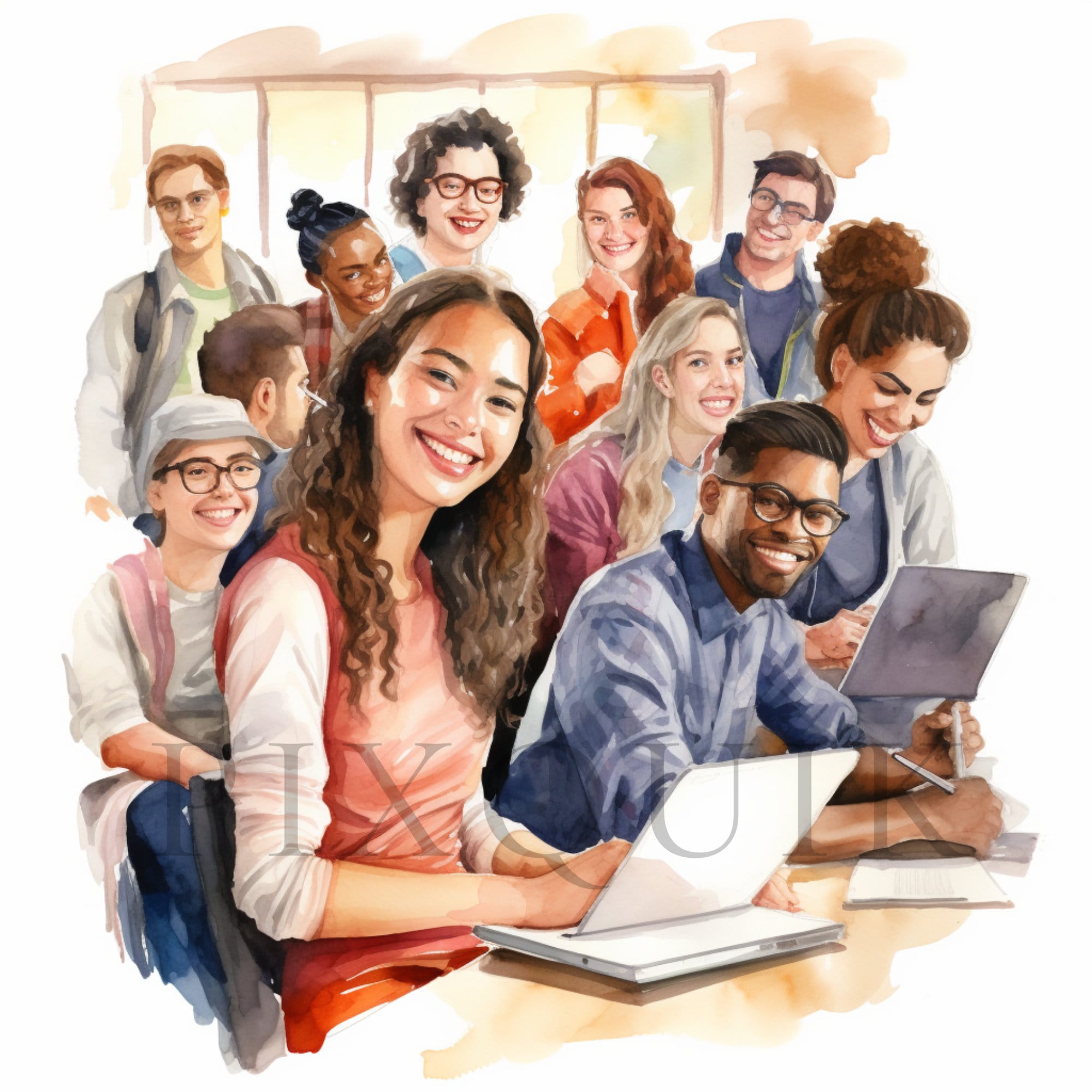 Students Clipart 10 High Quality Jpgs Digital Download Student Clipart ...