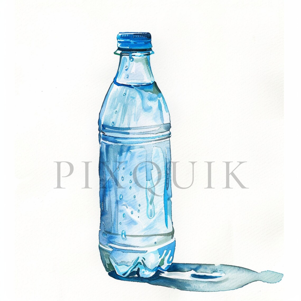 Watercolor Water Bottle Clipart 10 High Quality Jpgs Instant Digital ...