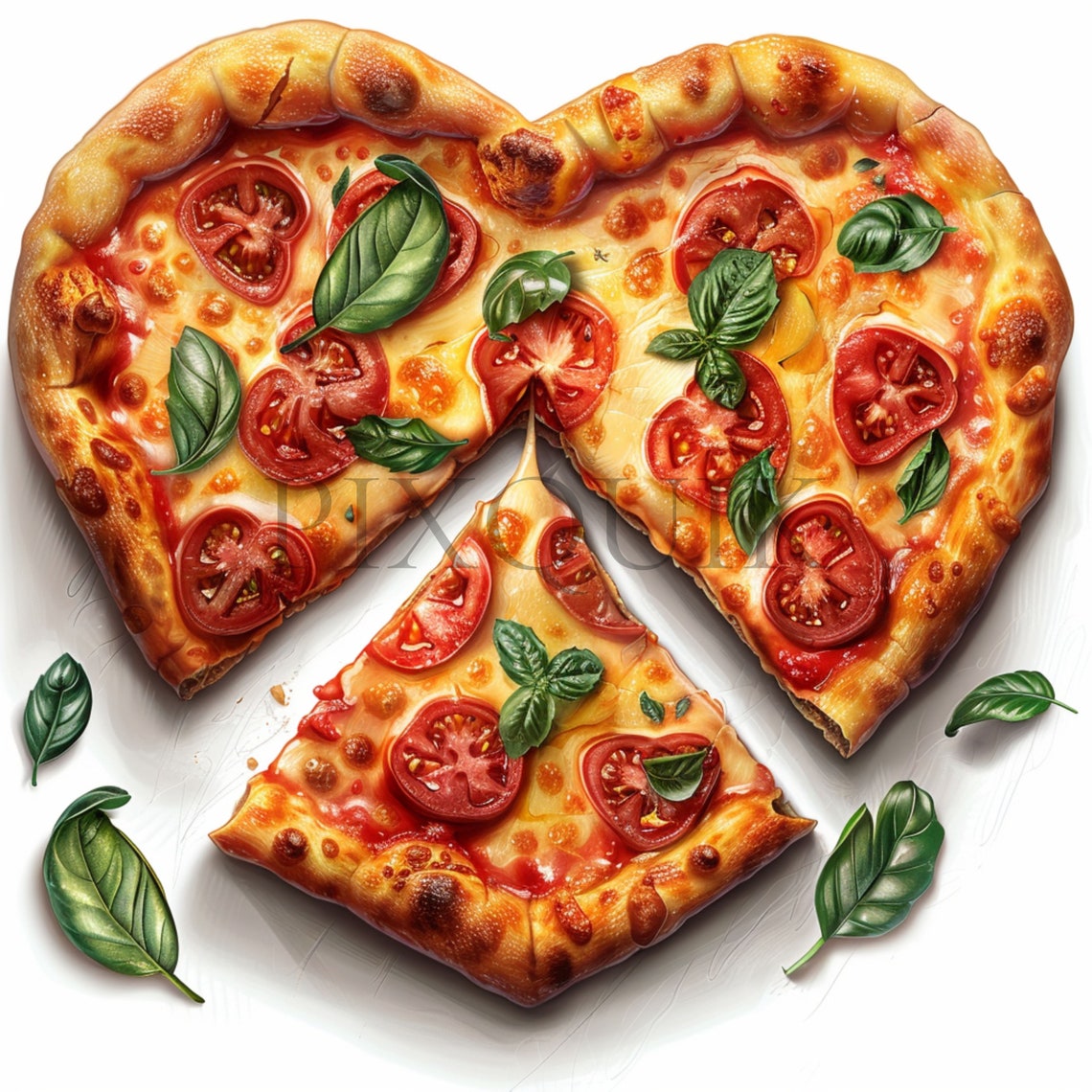 Heart Pizza Clipart 10 High Quality Jpgs Food Clipart Tomato Pizza ...