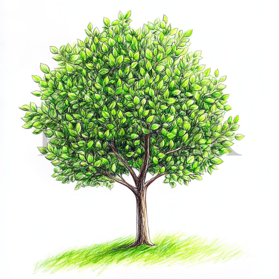 Alder Tree Watercolor Clipart | Nature Illustration (10 JPG Files) - Etsy