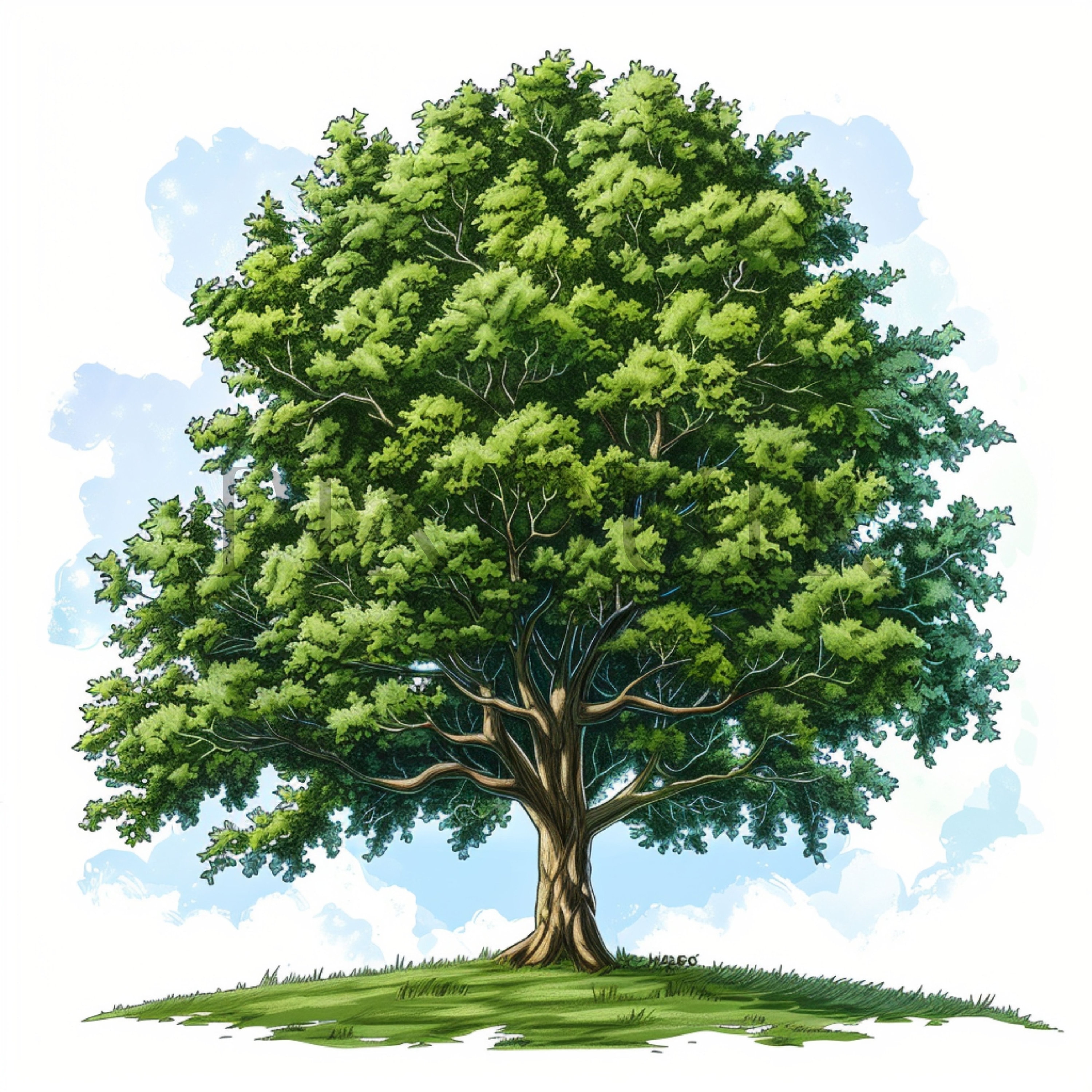 Sycamore Tree Clipart | 10 High Quality Jpgs | Sycamore Tree ...