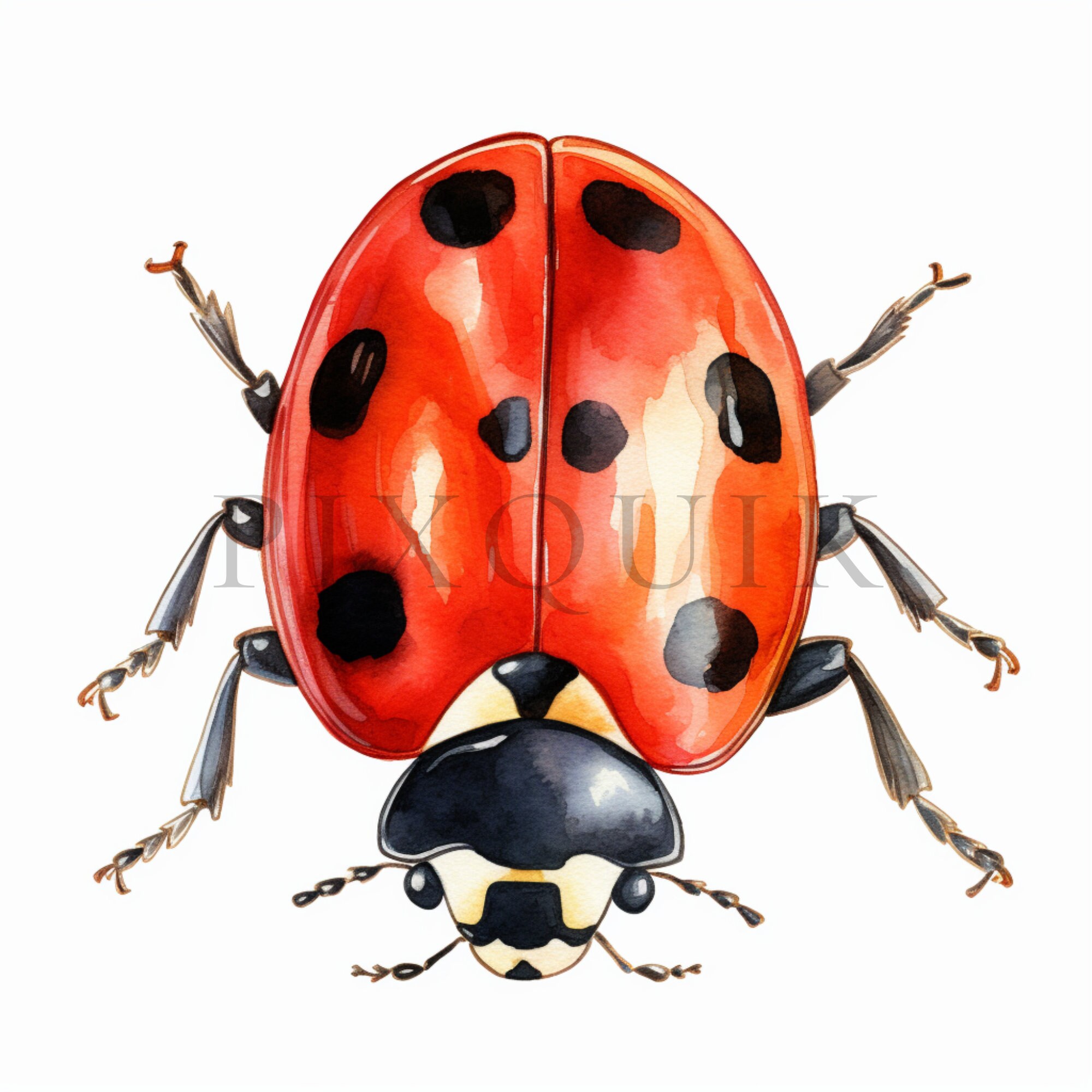 Ladybug Clipart 10 High Quality Jpgs Digital Download Ladybug Digital ...