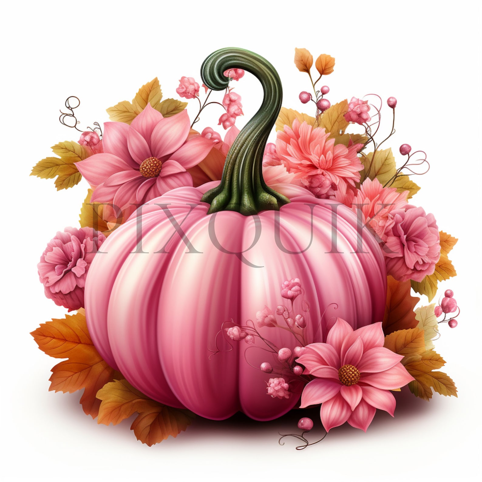 Pink Pumpkins Clipart 10 High Quality JPG Pink Pumpkins Pumpkin Vector ...