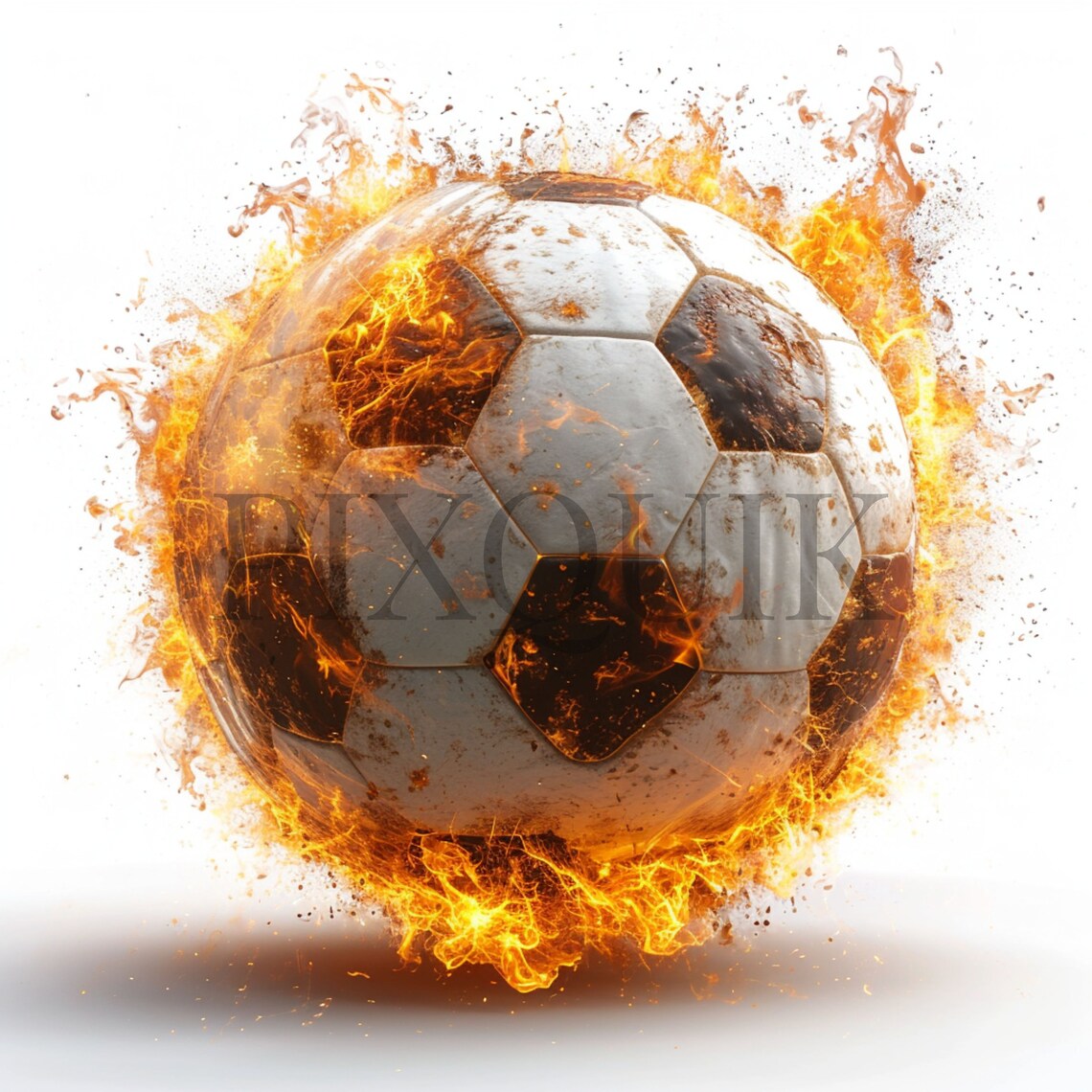 Soccer Ball on Fire Clipart Bundle 10 Jpg's Soccer Ball Clipart ...