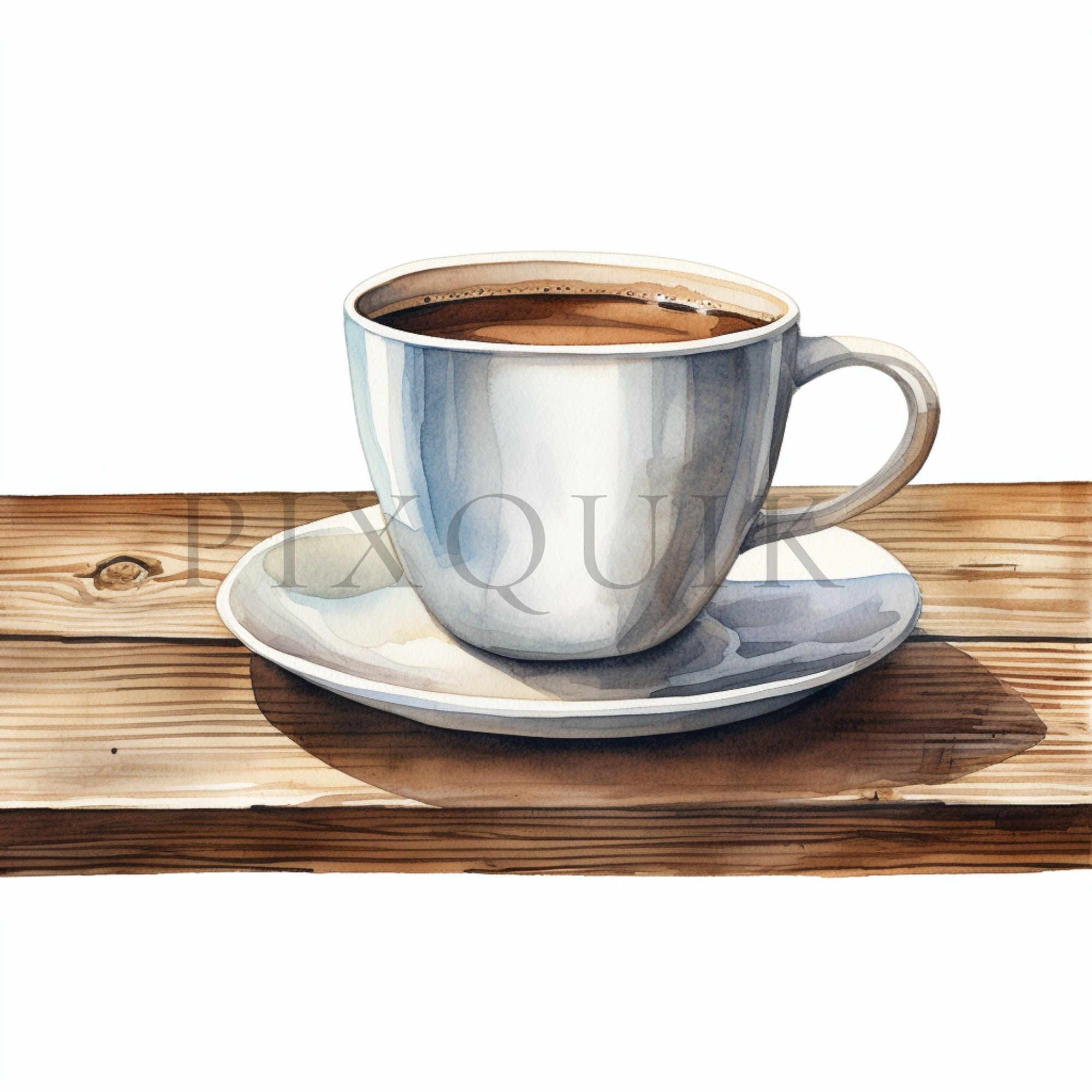 Watercolor Coffee Cup Clipart | 10 High Quality Jpgs | Digital Download ...