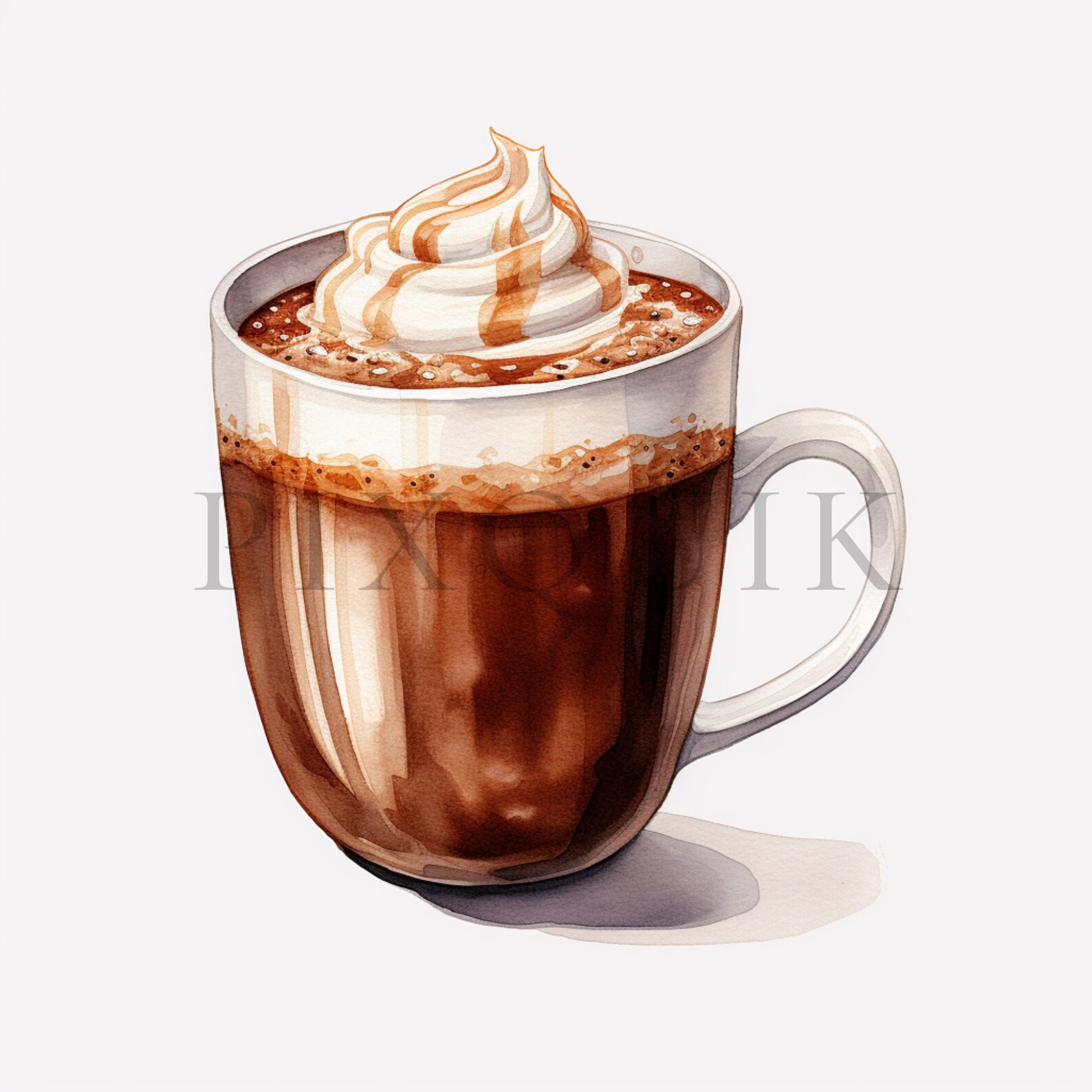 Hot Chocolate Mug Clipart | High Quality Jpgs (digital Download) - Etsy