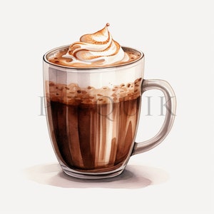 Hot Chocolate Mug Clipart | 10 High Quality Jpgs | Digital Download ...