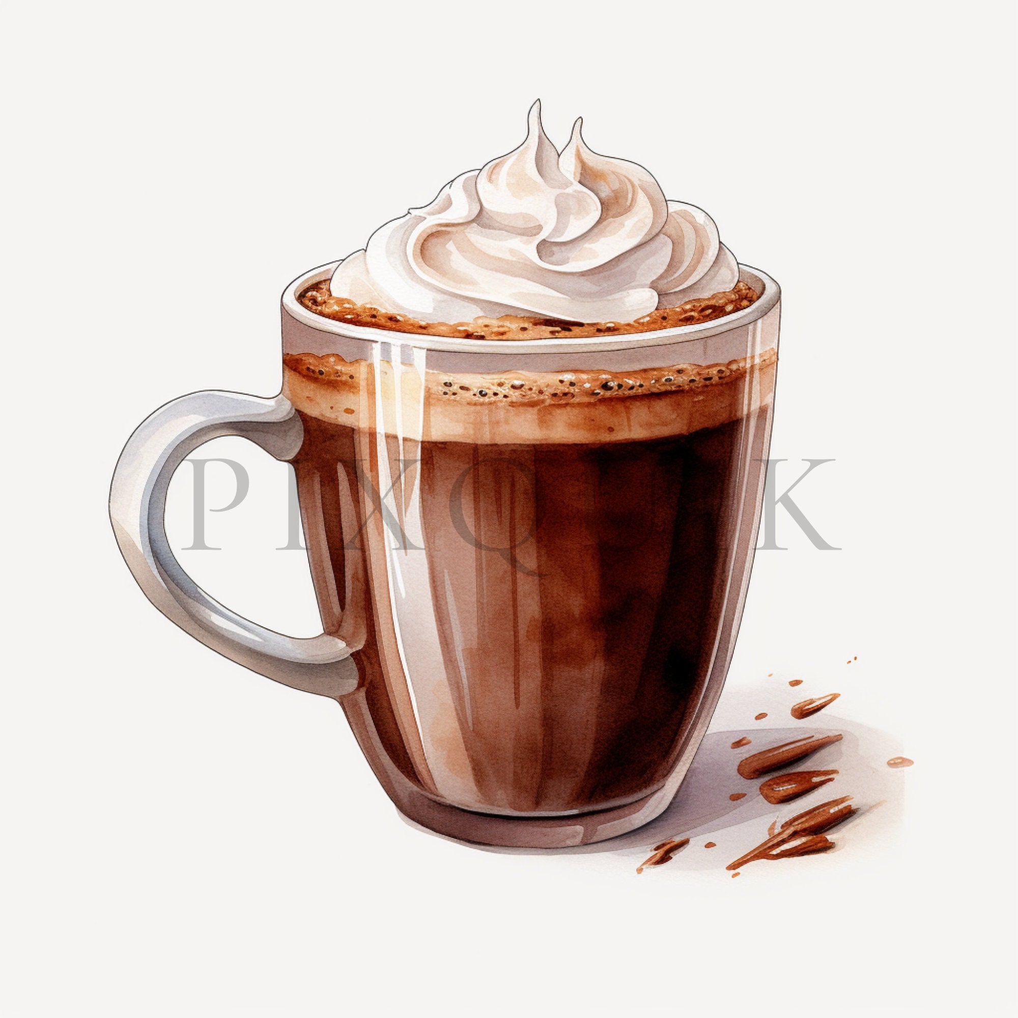 Hot Chocolate Mug Clipart | High Quality Jpgs (digital Download) - Etsy