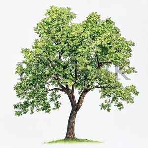 Elm Tree Clipart 10 JPG Files Card Making Digital Paper Crafts ...