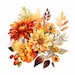 Autumn Flowers Clipart | 10 High Quality Jpgs | Digital Download ...
