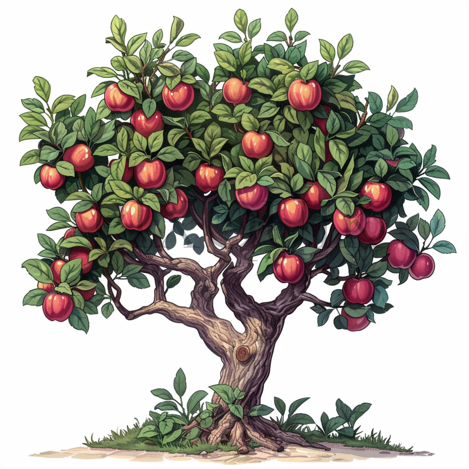 Apple Tree Clipart: Botanical Art Illustrations (digital Download) - Etsy