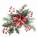 Festive Christmas Plant Clipart | 10 High Quality Jpgs | Holiday Flora ...