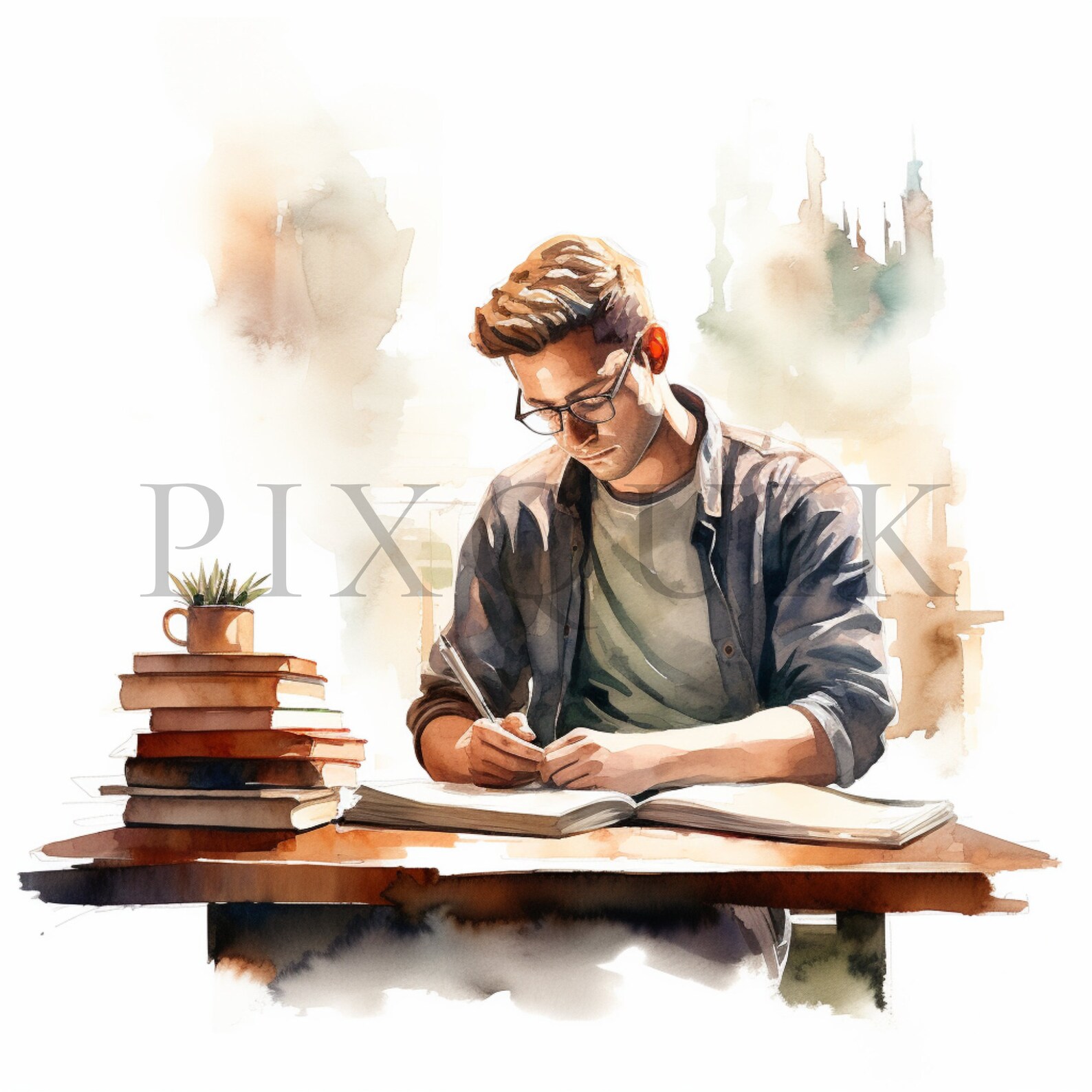 Watercolor Study Clipart | 10 High Quality Jpgs | Digital Download ...