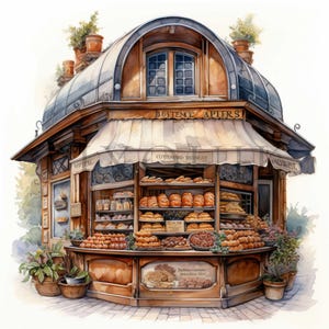 French Bakery Clipart | 10 High Quality Jpg's | Digital Download ...