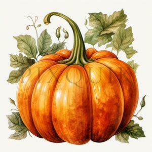 Pumpkin Clipart | 10 High Quality Jpgs | Digital Download | Fall Autumn ...